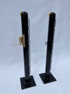 Round Pickleball Surface Mount Posts - Putterman Athletics